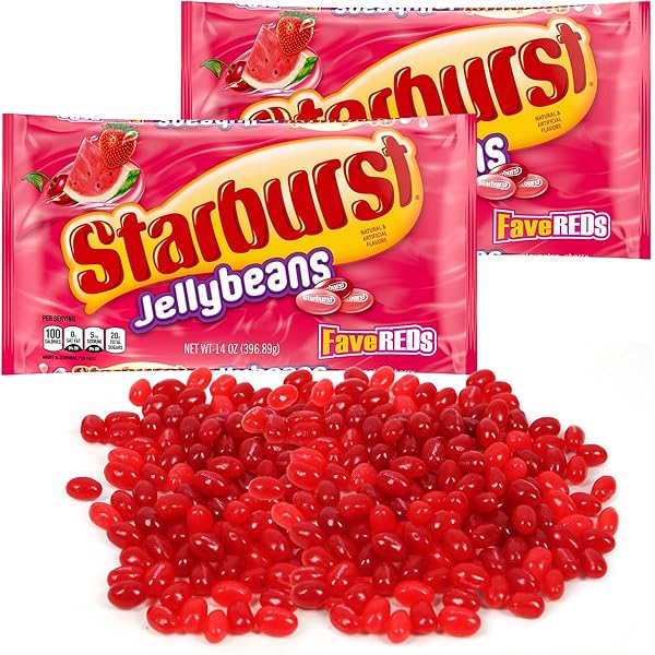 Red Starburst Jelly Beans