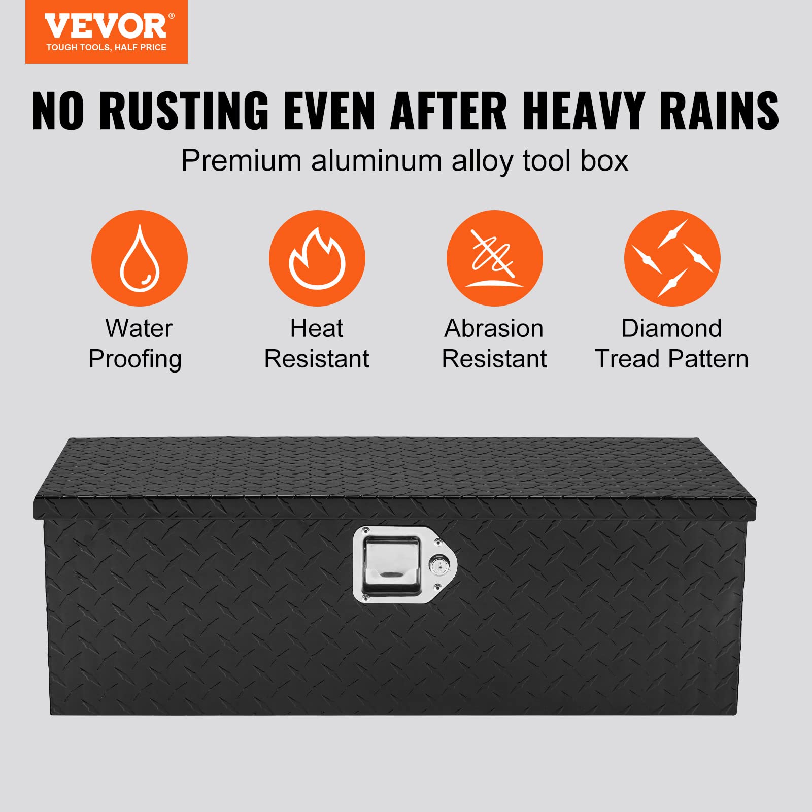 Mua VEVOR Heavy Duty Aluminum Truck Bed Tool Box, Diamond Plate Tool ...