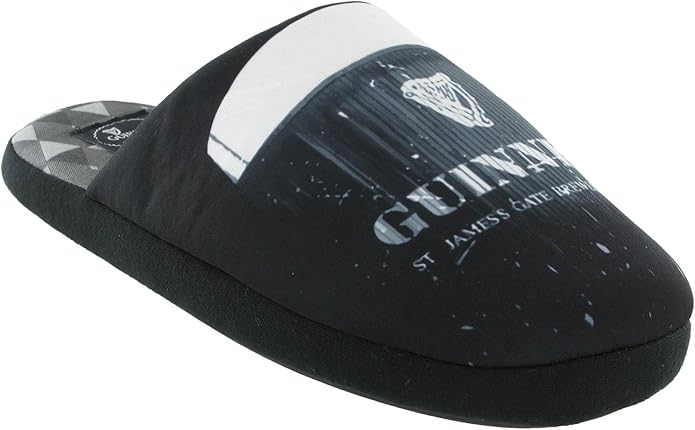 Guinness Mule Slipper Mens Orwell Soft Textile Slip On Novelty Flat ...