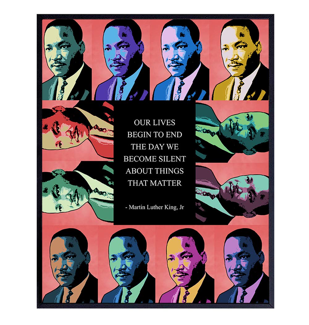 Amazon.com: Martin Luther King Jr. Wall Art Print - Unframed Pop Art ...
