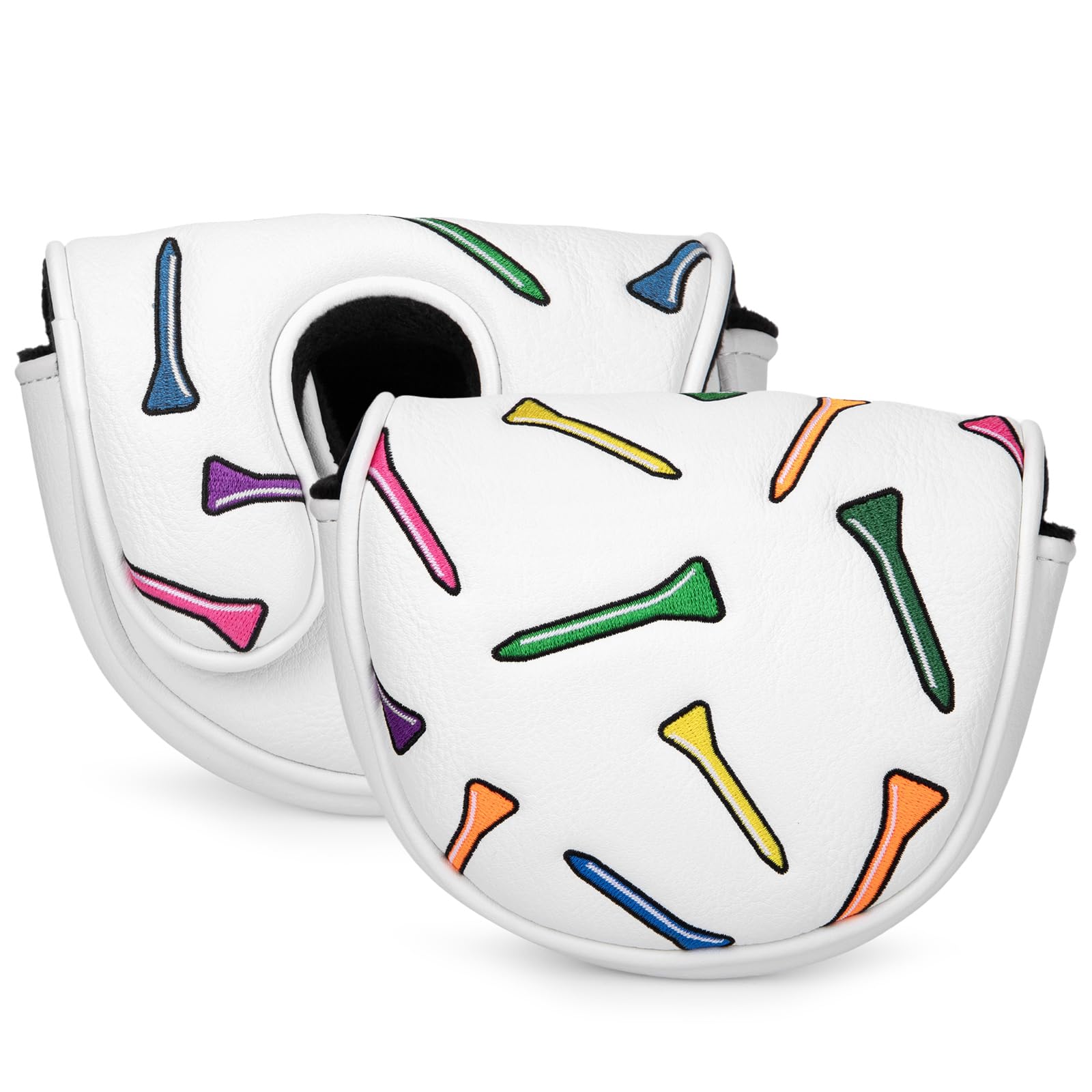 Golf Putter Covers OZ1 Mallet Putter Headcover Leather Golf Club Covers ...