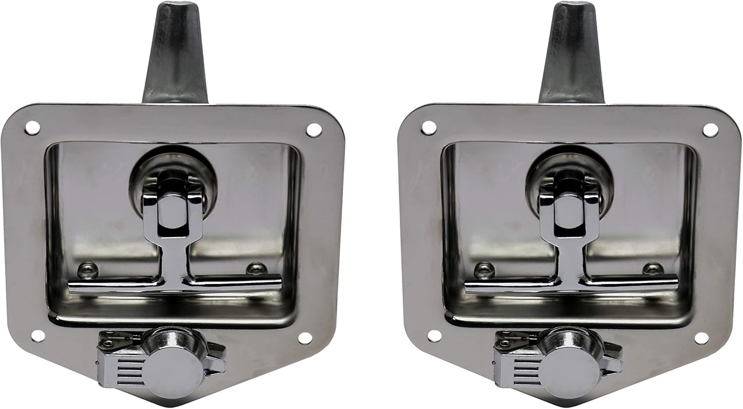 TCH Hardware 2 Pack Stainless Steel T-Handle Cam Latch with Mounting ...