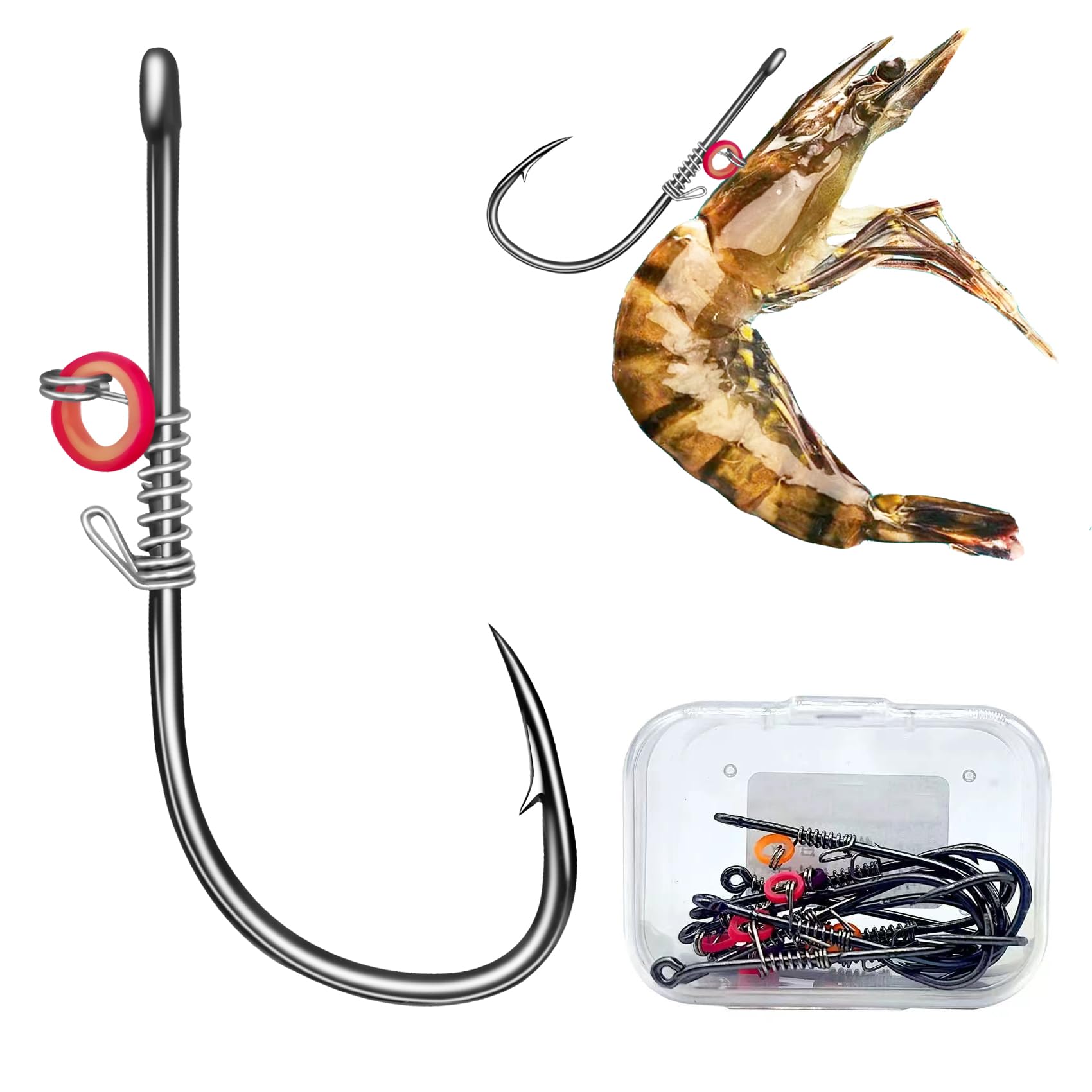 Fishing Hook? Fishing Gear, Carbon Steel Construction,Portable Storage ...