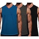 Amazon.com: COOFANDY Men's 3 Pack Workout Tank Tops Sleeveless Gym Shirts Bodybuilding Fitness ...