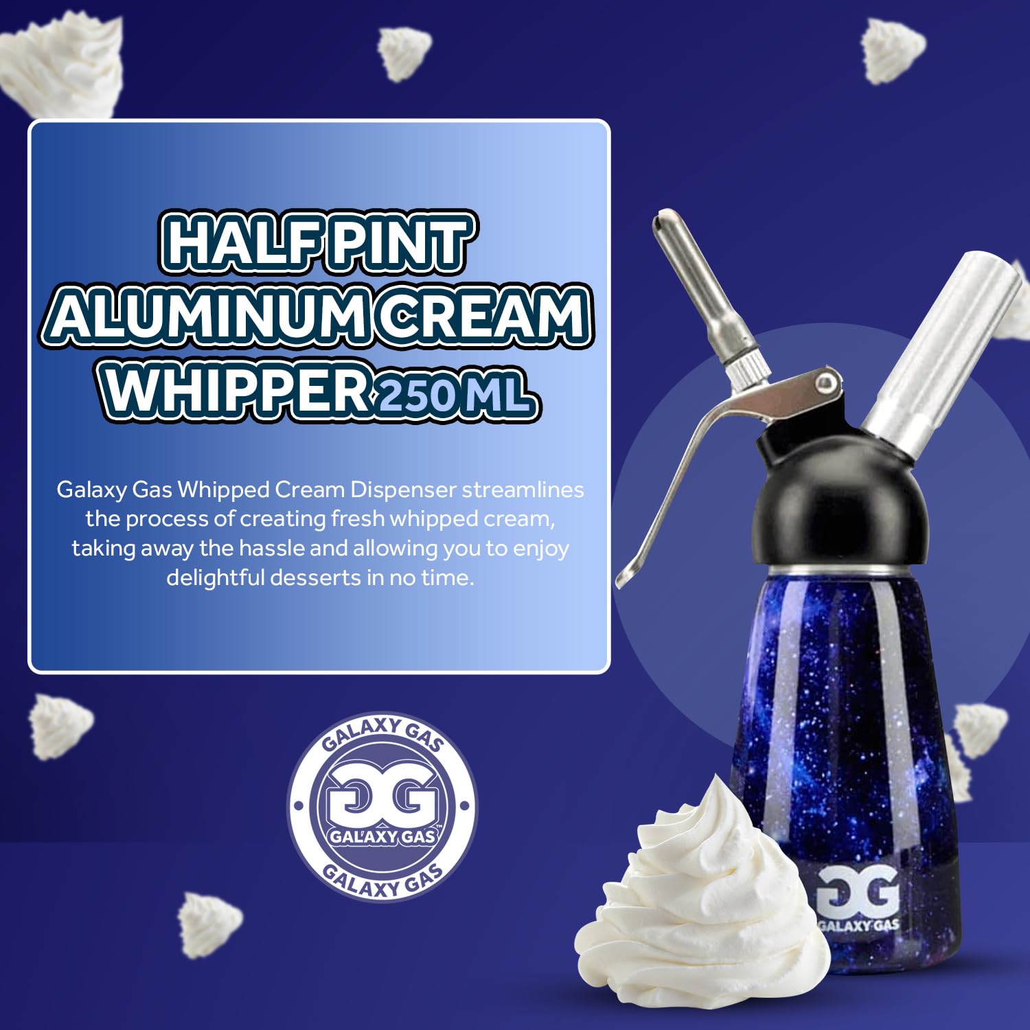 Mua Galaxy Gas Galaxy Color Whipped Cream Dispenser, Half Pint Aluminum ...
