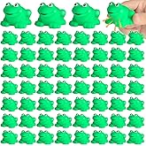 Amazon.com: Fuyamp 30 Pcs Rubber Frogs Bath Toy Floating Green Frog ...