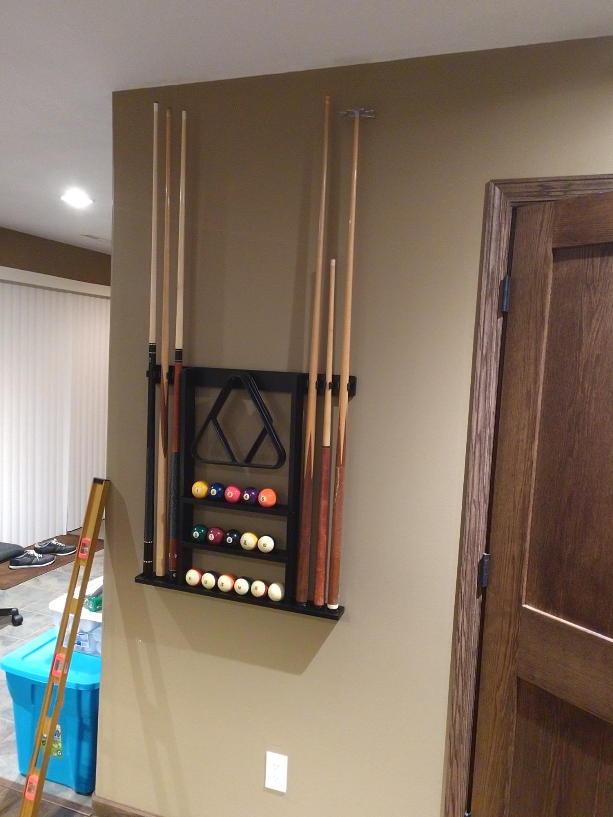$11/mo - Finance Iszy Billiards Pool Cue Rack - Billiard Stick Holder ...