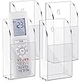 Amazon.com: 4 Pieces Acrylic Remote Control Holder Clear Wall Mount ...