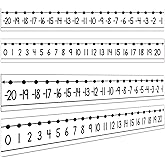 Amazon.com: 48 Pieces Number Line 0 to 30 Student Desk Number Lines ...