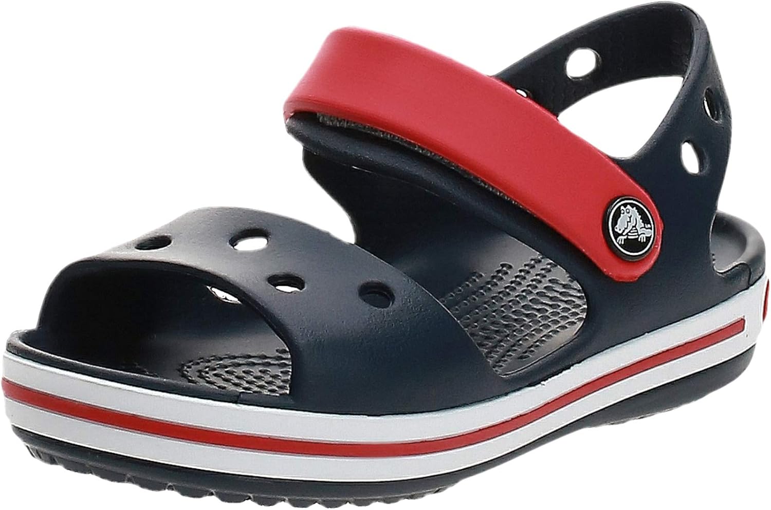 Crocs Unisex Kids Crocband Kids'' Sandal, Navy Red, 10 UK Child: Amazon ...