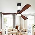 Amazon.com: Ceversa 52 Inch Ceiling Fans with Lights and Remote,3 ...