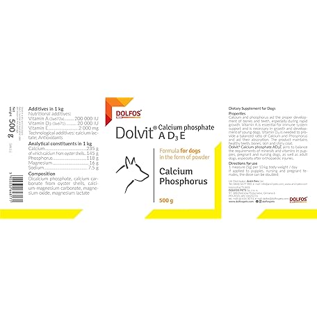 Mua PETS Dolfos Dolvit Calcium Phosphate A D3 E 500g for Puppy Adult Pregnant Nursing Dogs trên ...