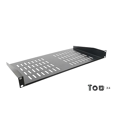 Buy Rack Shelf - Universal Cantilever Vented 1U Rack Tray for 19-inch ...