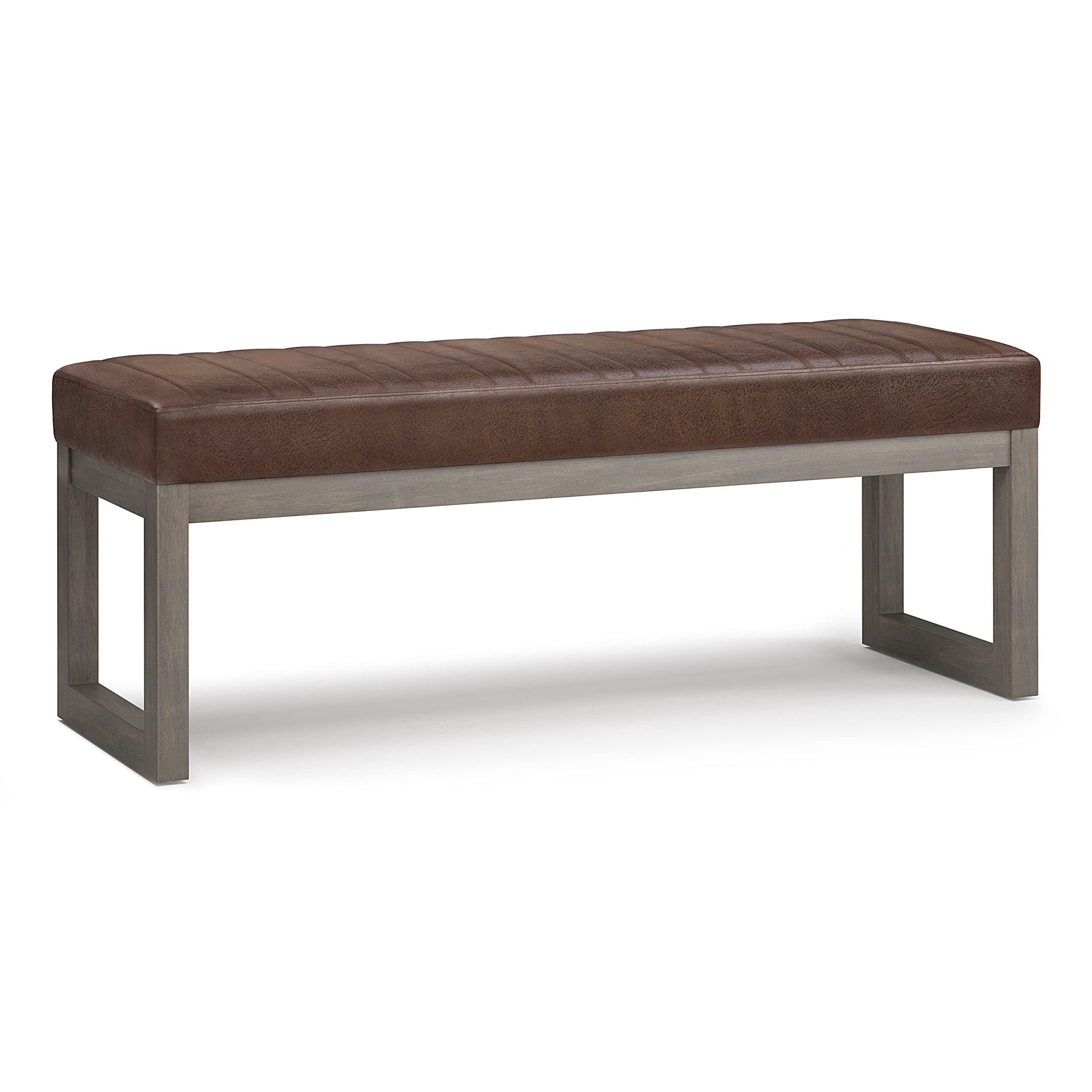 SIMPLIHOME Casey 48 inch Wide Rectangle Ottoman Bench Distressed ...