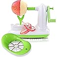 EZMO Apple Peeler, Pear Peeler with 8 Wedges Apple Slicer and Corer, Stainless Steel Blades ...