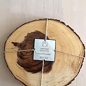 Artesà Natural Wooden Tree Trunk Cheese Board / Serving Platter with ...