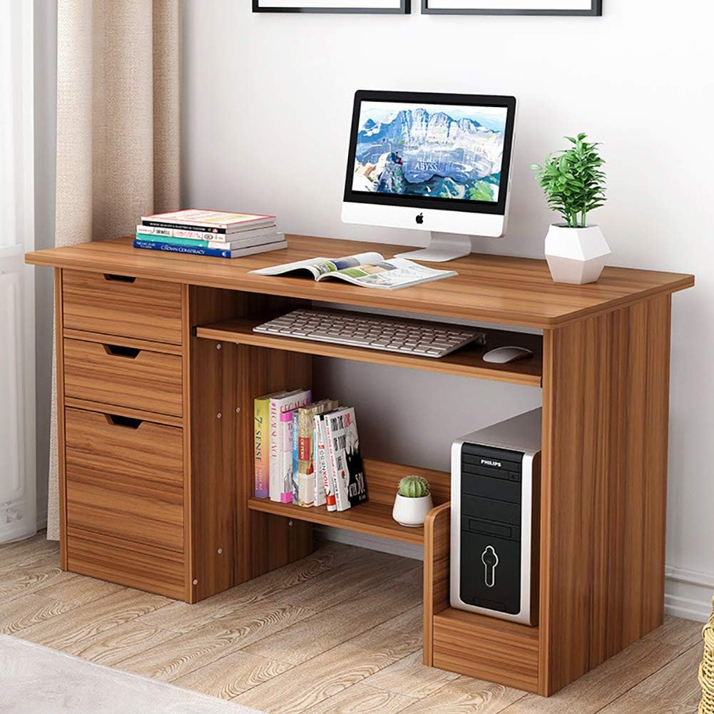 RPLW Madera Mesa De Ordenador Con Estantes De Almacenamiento Mesa RPLW Madera Mesa De Ordenador Con Estantes De Almacenamiento Mesa