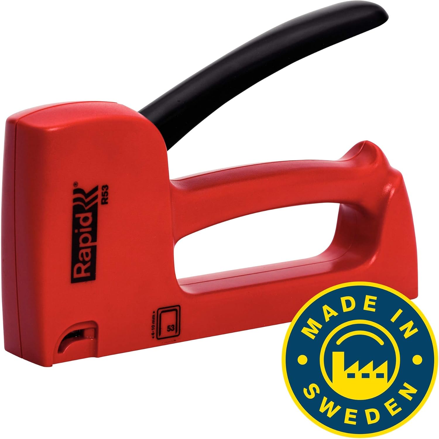 Rapid 20443802 “R53 Ergonomic” Staple Gun, Red/Black – BigaMart