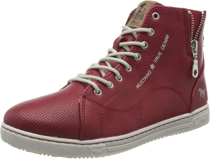 Mustang 1349-501-5, Women’s Hi-Top Trainers, Red (Rot 5), 5 UK (38 EU ...