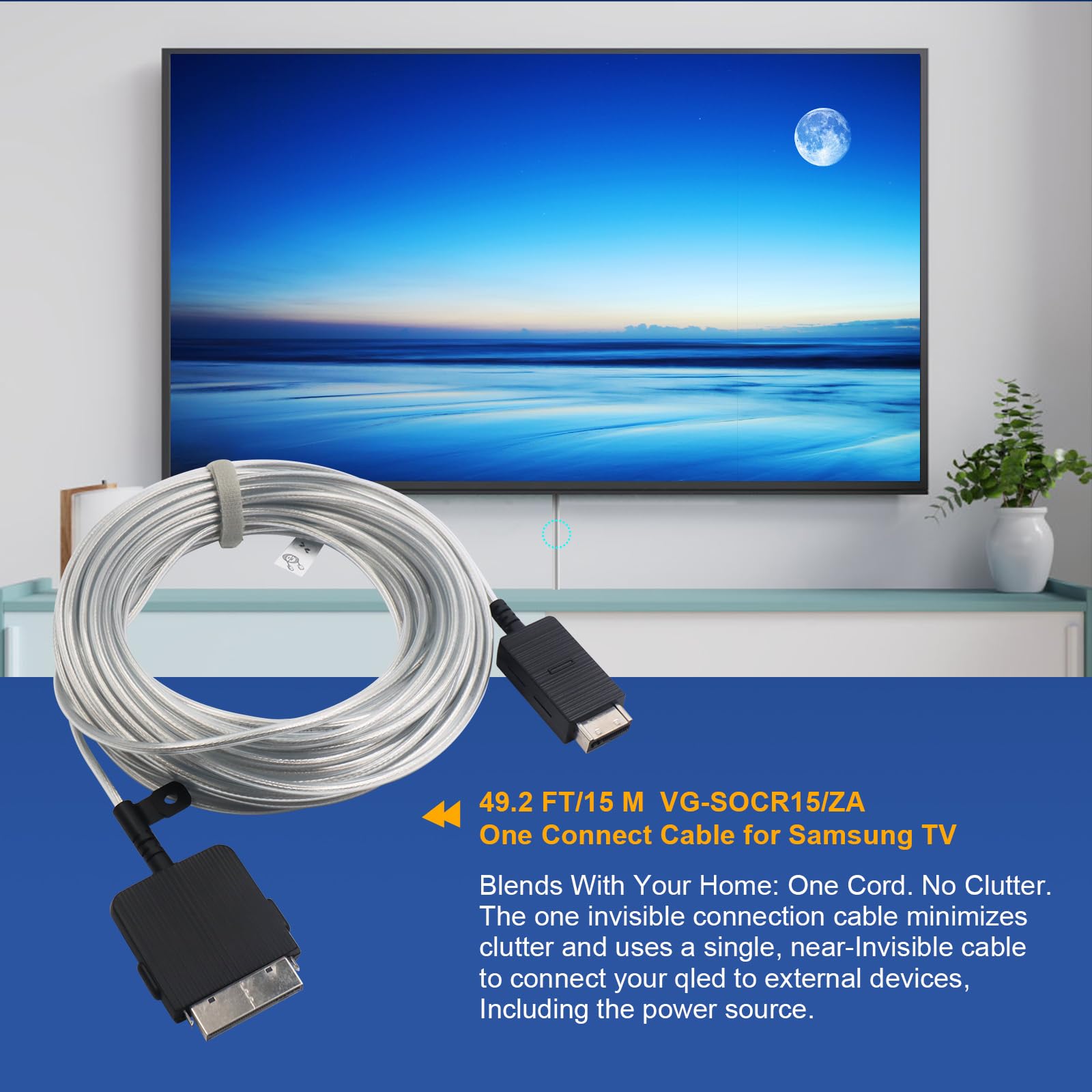 Mua 49.2ft/15m One Invisible Connection Optical Cable (Newest Model) VG ...