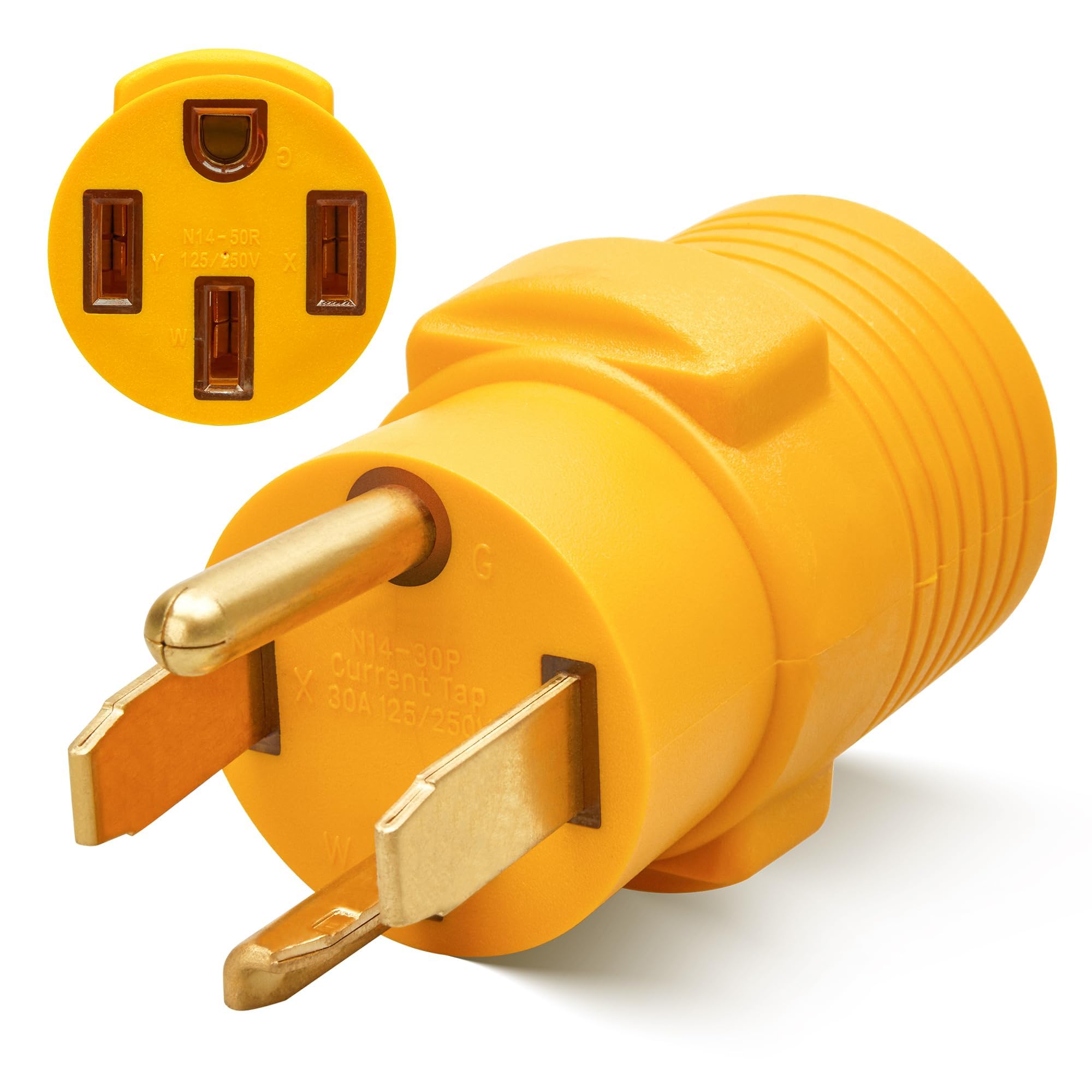 MECMO 14-30P to 14-50R Level 2 EV Charger Adapter - 30 Amp Dryer Plug ...