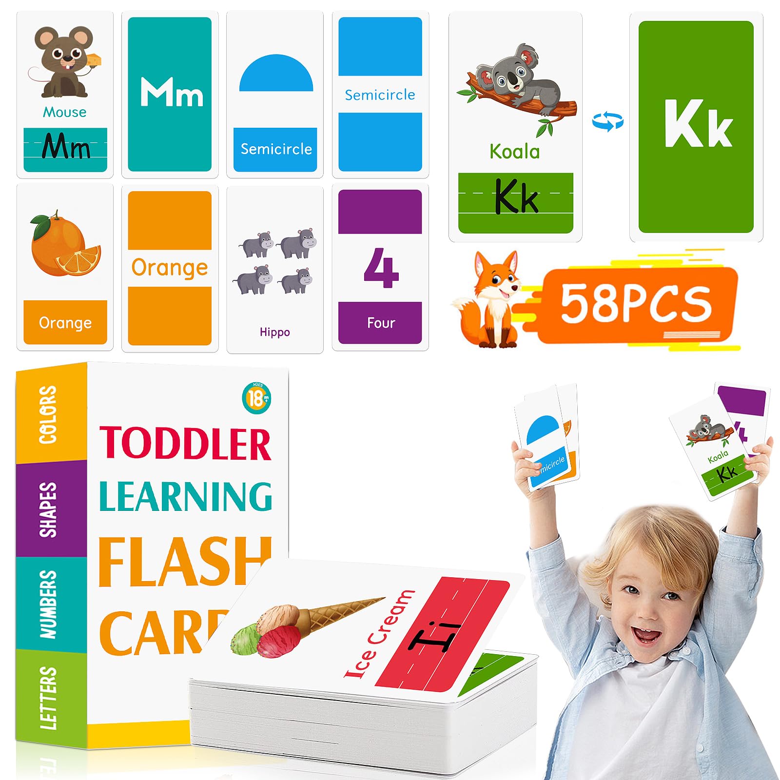 Mua Hsxfl Flash Cards for Toddlers 2-4 Years, Sight Words Flash Cards ...