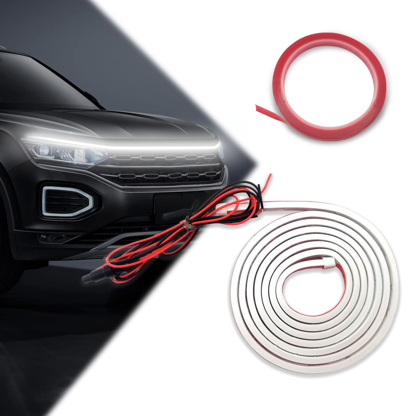 Mua Car Hood LED Strip Lights Dynamic Scan Start Up, 59 Inches Flexible ...