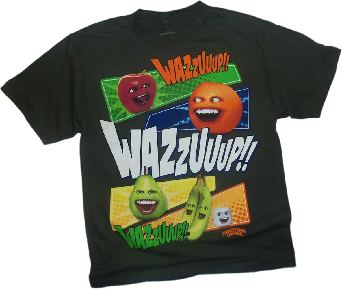 Amazon.com: "Wazzuuup!!" -- The Annoying Orange Youth T-Shirt, Youth X ...