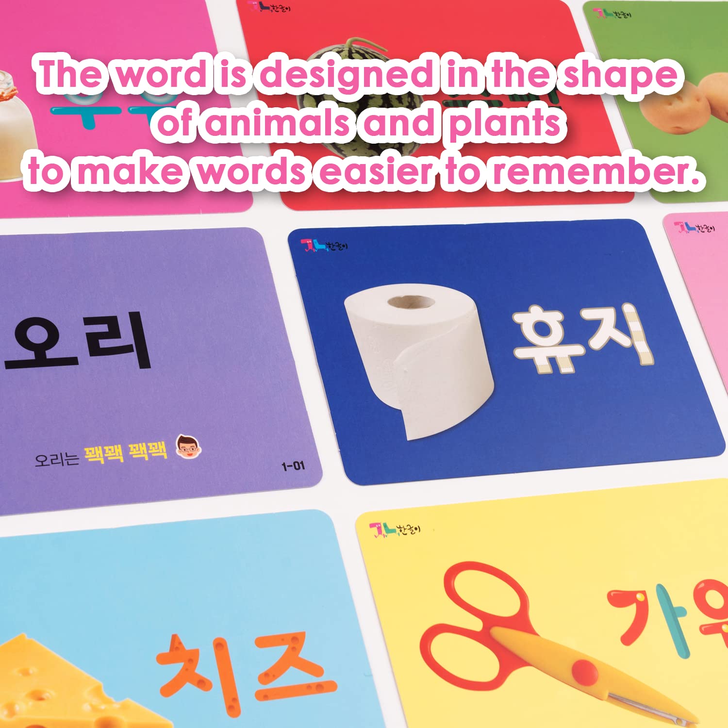 Mua Leveram Korean Flashcards Hangul Word Flash Cards Learn Korean Card with Pictures Vocabulary ...