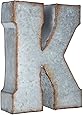 Amazon.com: Generic Galvanized Metal 3D Letter K,Grey Metal: Home & Kitchen