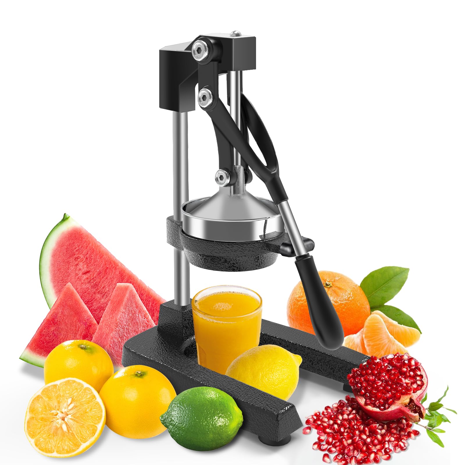 Cast-Iron Citrus Juicer, ChefVille Professional Lemon Squeezer, Durable ...