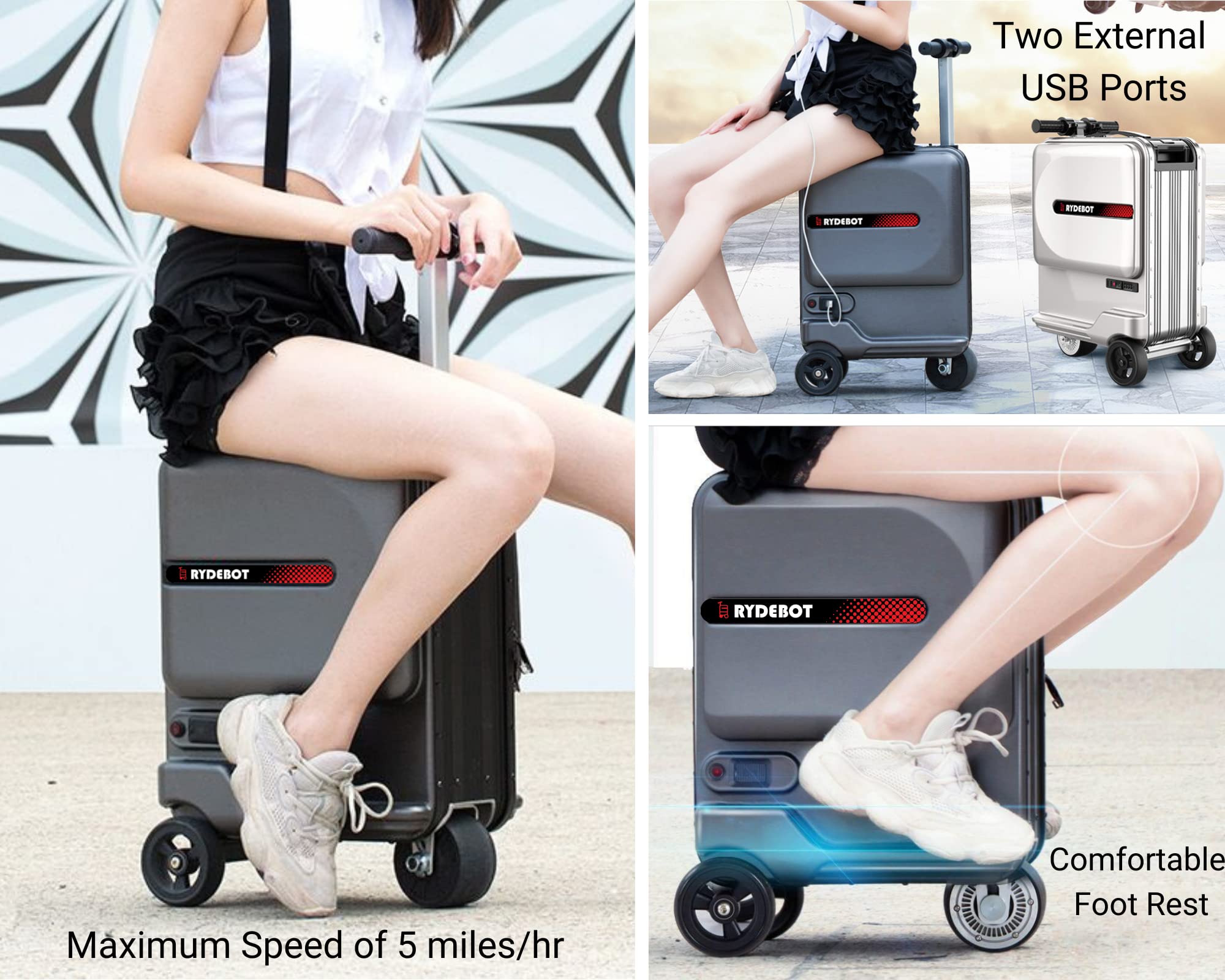 Mua Rydebot Puledro- Smart Motorized Rideable Carry-on Suitcase/Luggage ...