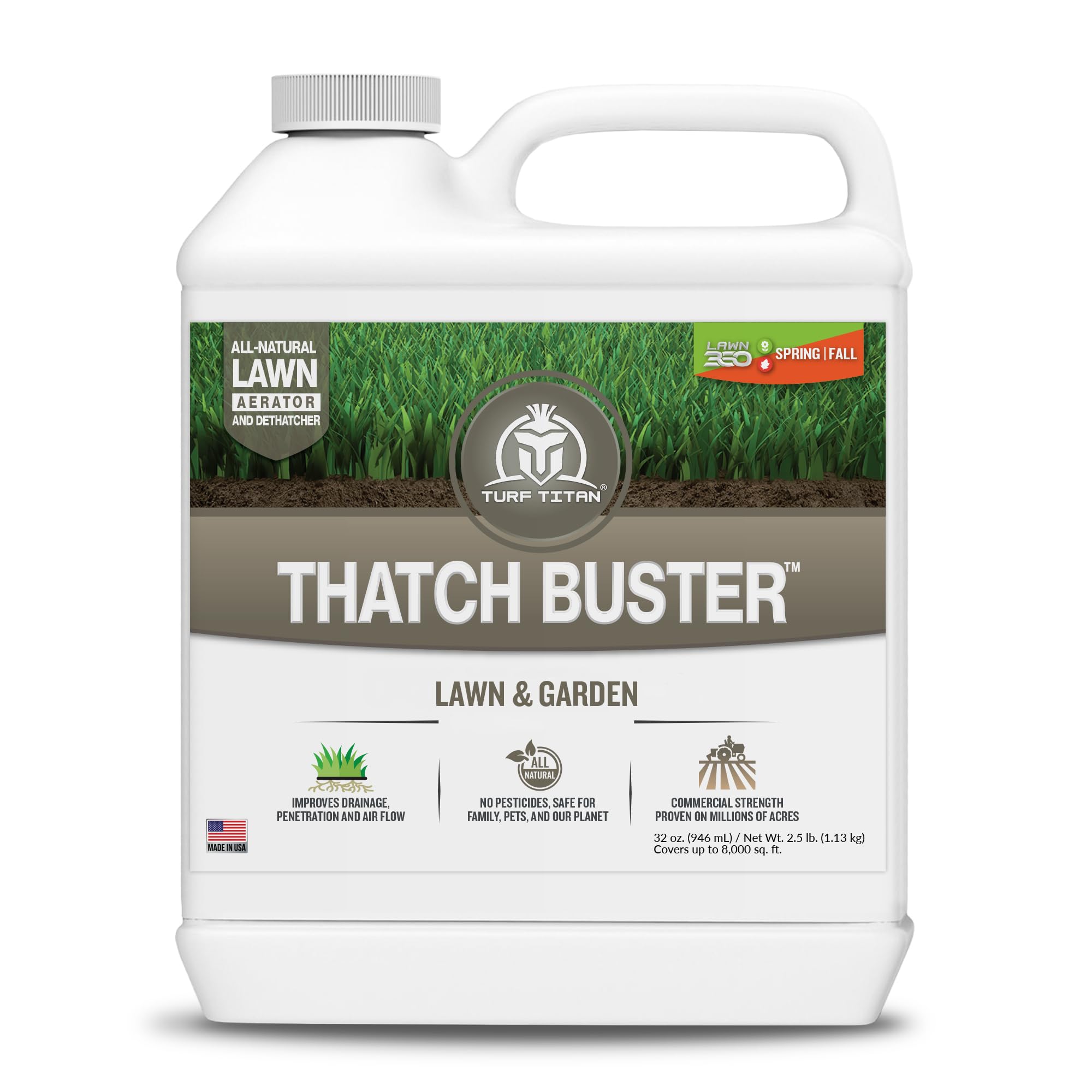Mua Turf Titan Thatch Buster – Natural Lawn Aerator and Grass ...