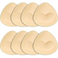 Breathable Sponge Bra Cups WRITWAA 6 Pairs Bra Pad Inserts - Skin Color ...
