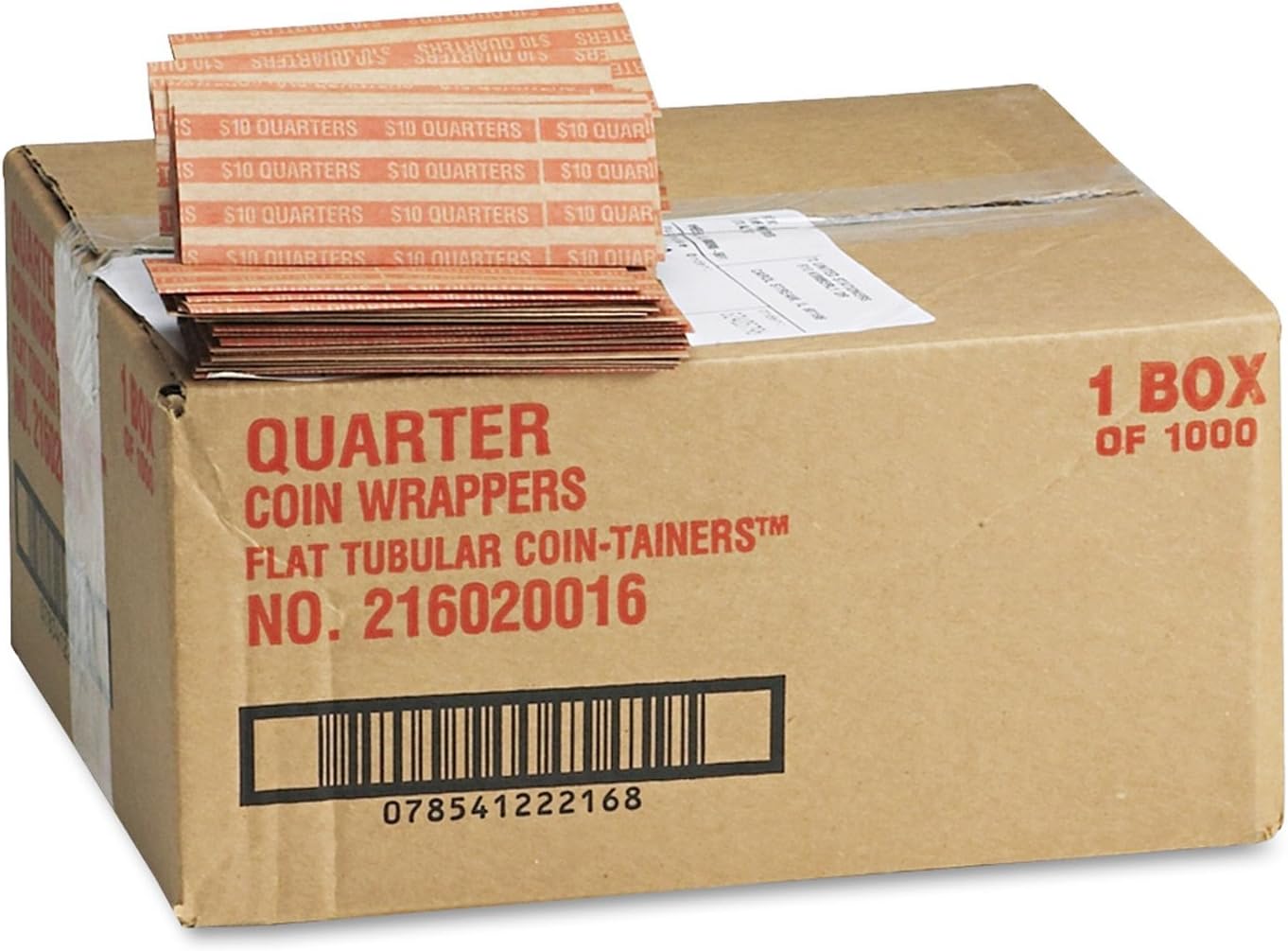 Amazon.com : Coin-Tainer Company Pop-Open Flat Paper Coin Wrappers ...