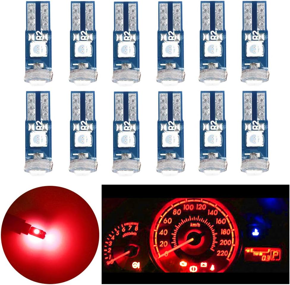 Amazon.com: Nanpoku Long Life T5 74 73 2721 LED Bulb Dash Lights 3030 Chipsets CANBUS Error Free ...
