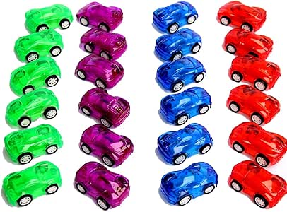 Amazon.com: Pull Back Cars Pack of 24 Pull and Go Racer Cars Assorted ...