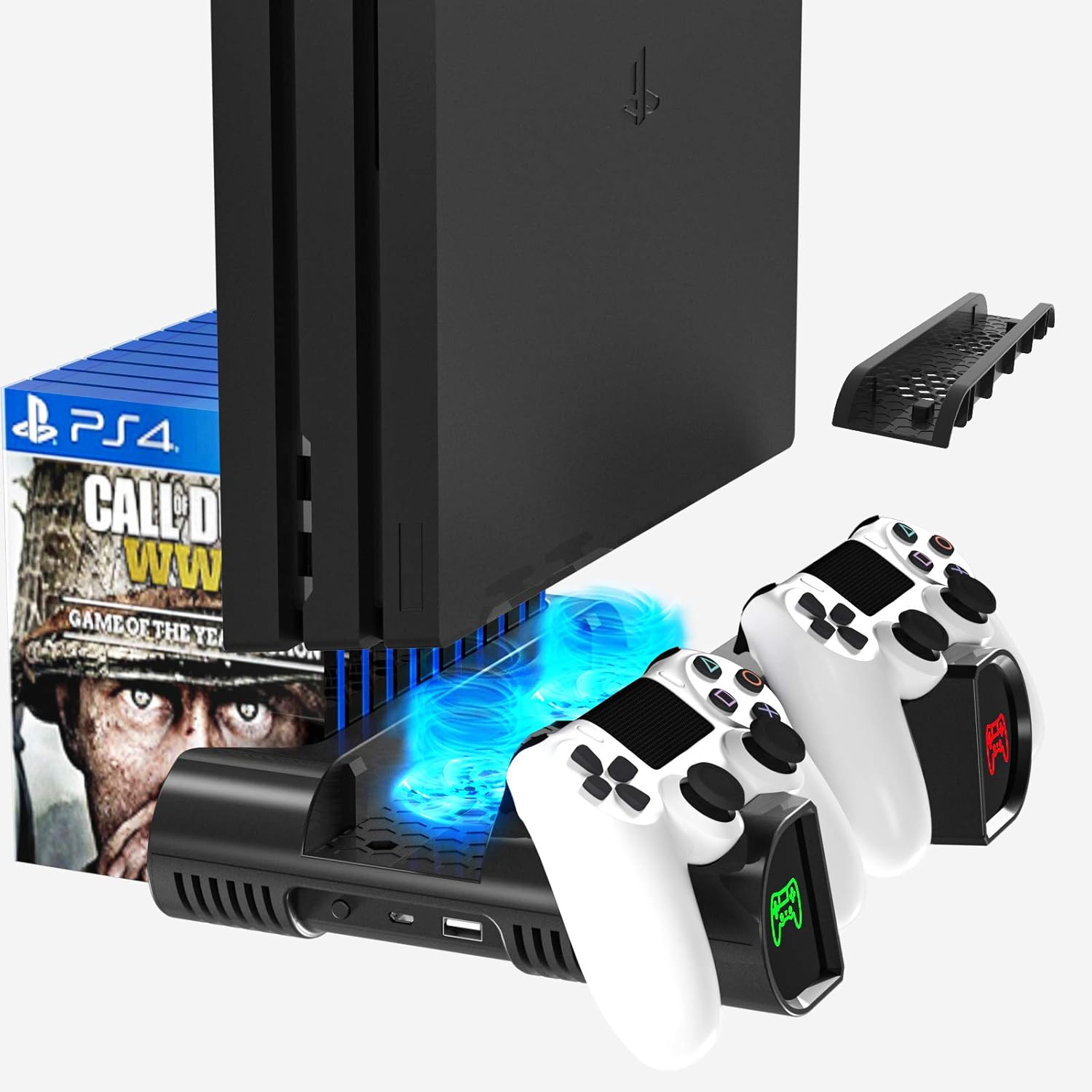 PS4 Slim Pro Vertical Standfuß Lüfter, Likorlove: Amazon.de: Elektronik