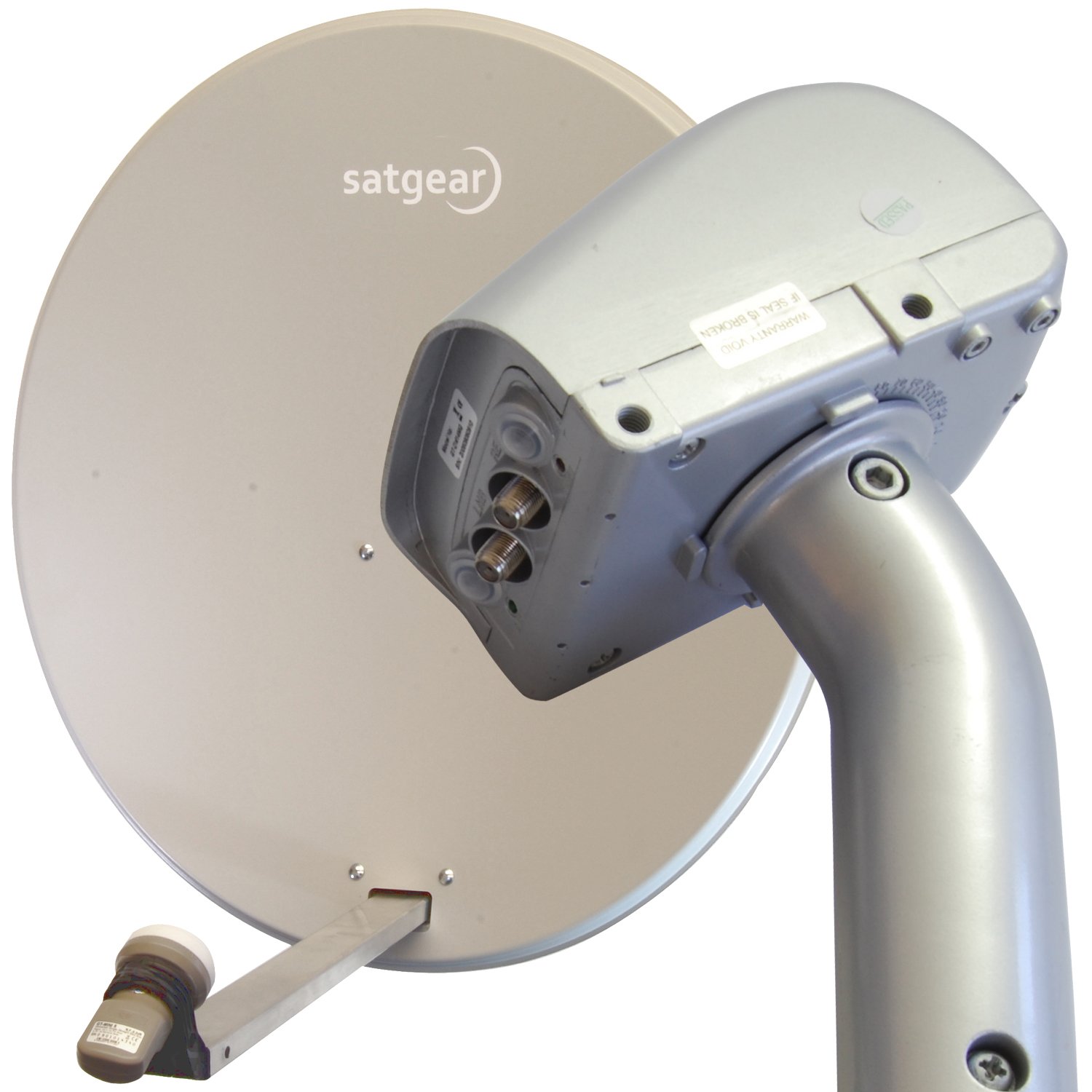 Satgear 80cm Motorised Satellite Dish Kit - Off-White: Amazon.co.uk ...