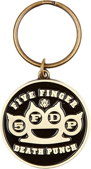 Five Finger Death Punch Brass Knuckles Keyring Standard at Amazon Men’s ...