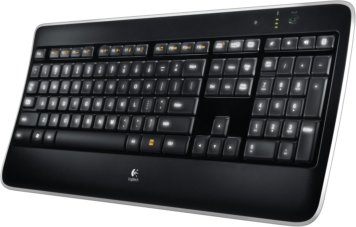 Logitech K800 Clavier sans Fil avec Rétro-Eclairage, 2.4GHz avec ...