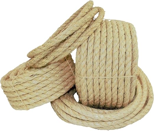 Twisted Sisal Rope (1/4 inch) - SGT KNOTS - All Natural Fibers ...