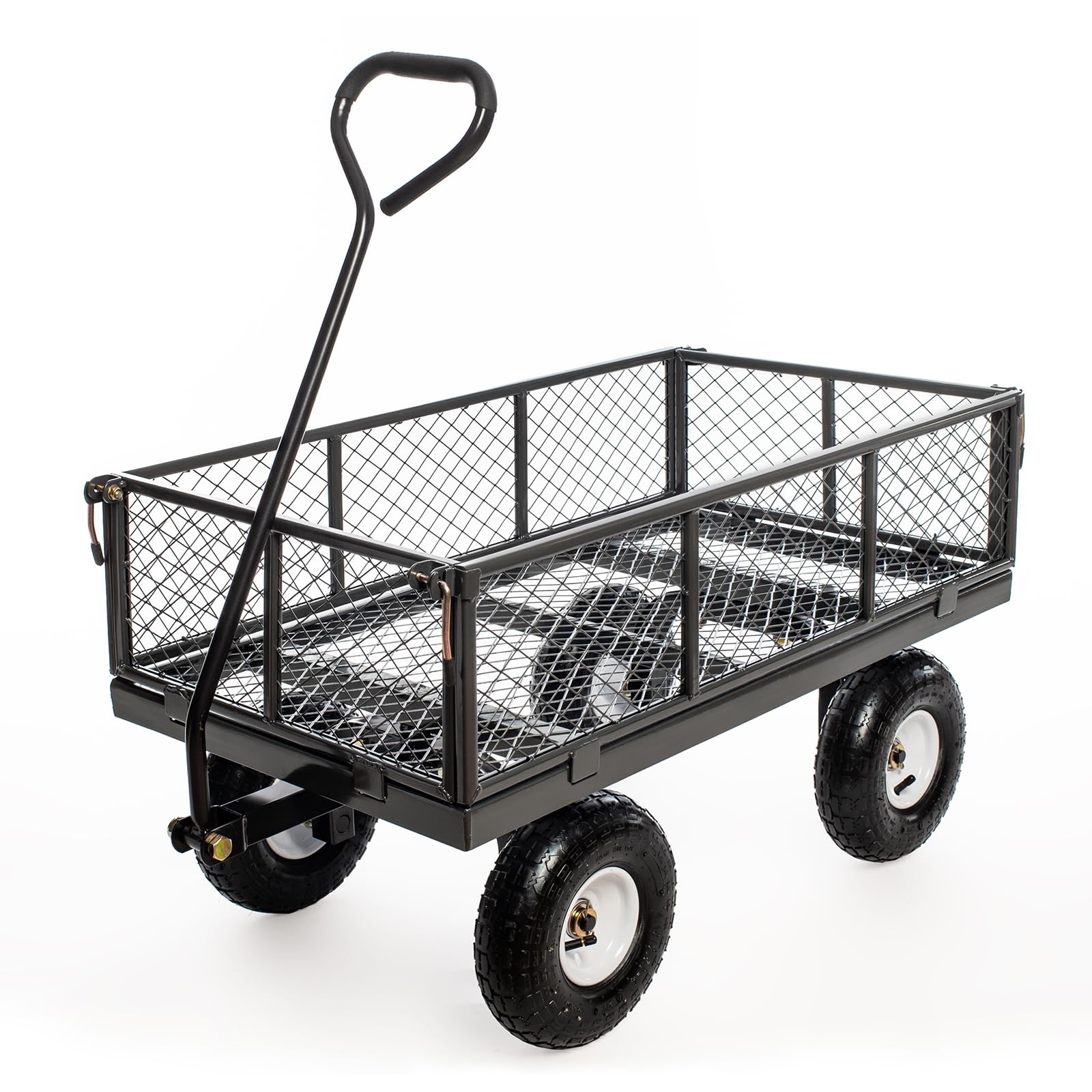 LETGOUTDOR 900Lbs Heavy Duty Steel Wagon Garden Carts, Utility Pullable ...