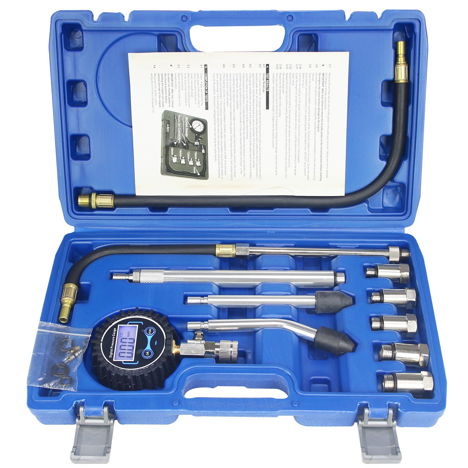 Mua LCD Digital Engine Compression Tester Pressure Gauge Tester Kit 250 ...