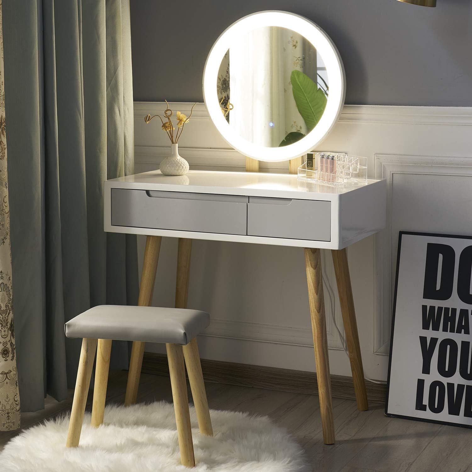 Dressing Table Vanity Mirror With Lights Hollywood Style Led Vanity