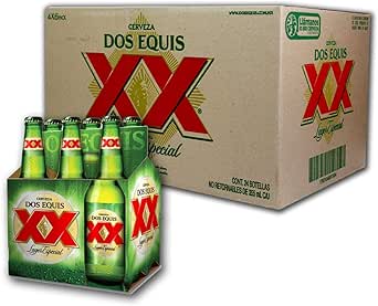 Cerveza XX Lager Media - Caja con 4 Six Packs - Botella de 355 ml ...