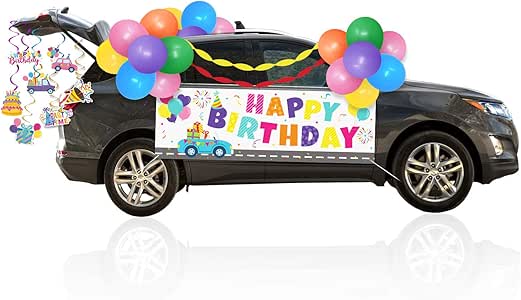 Amazon.com: Birthday Parade Car Decorations Kit - Honk It's My Birthday ...