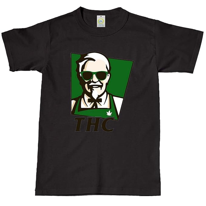 RAV3 THC KFC T-Shirt Marijuana Drugs Cannabis Gangster DOPE Stoner Weed ...