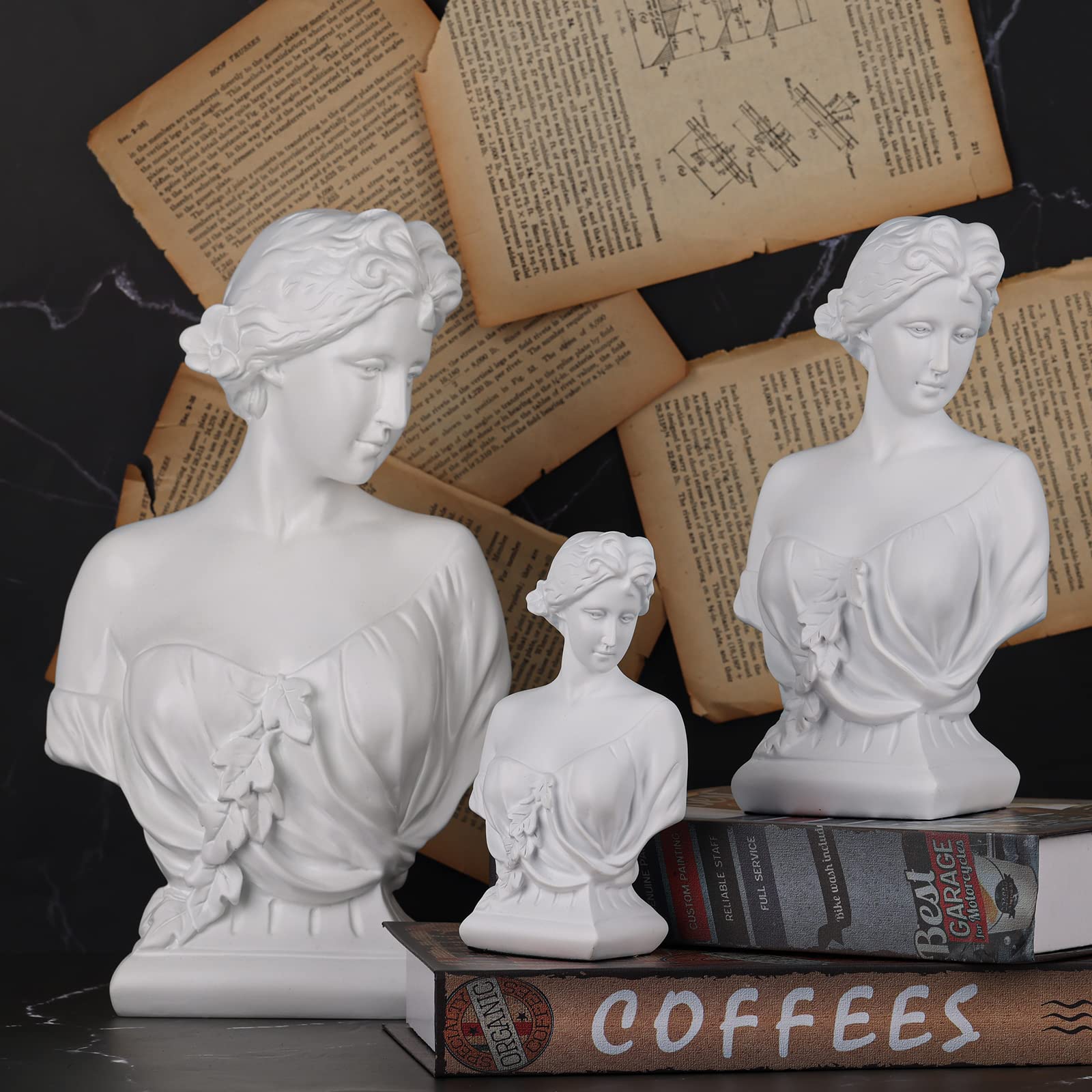 Mua 12" H Large Greek Female Bust Statue, Greek Mythology Figures ...