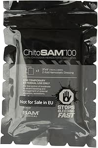 Amazon.com: CHITO-SAM 100 - 3" X 6' Z FOLD HEMOSTATIC DRESSING: Health ...